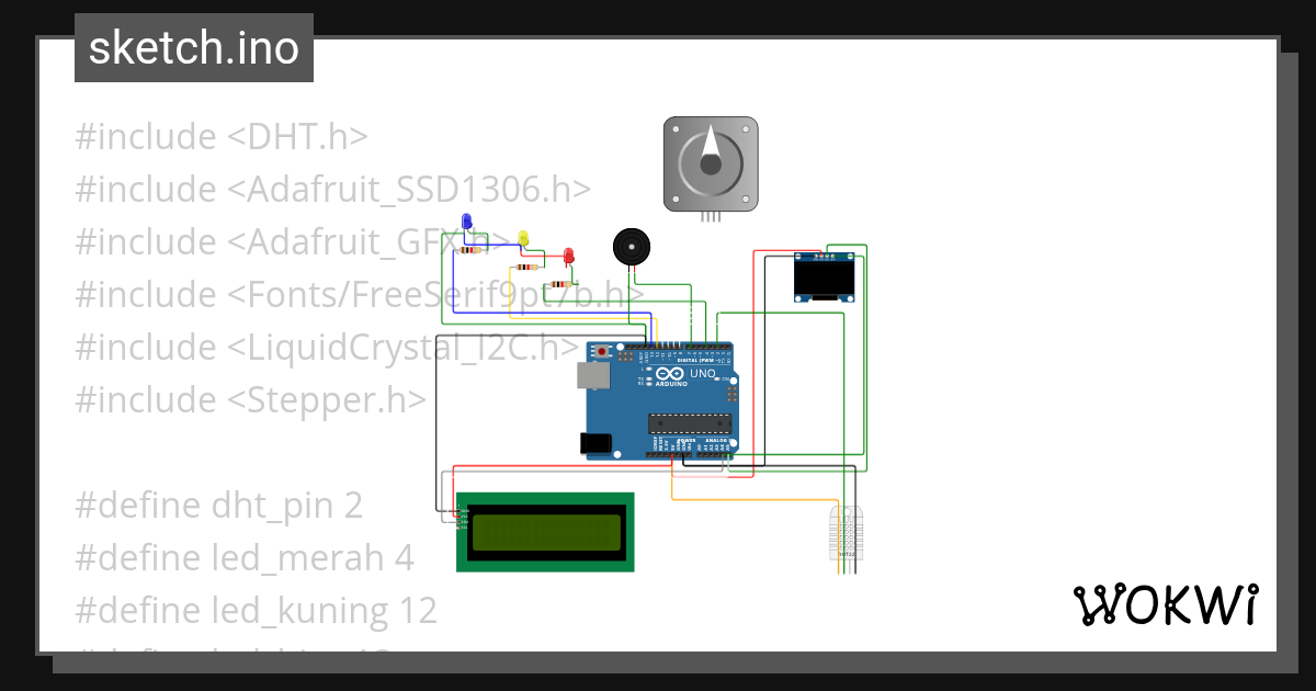 Kipas Angin Otomatis - Wokwi ESP32, STM32, Arduino Simulator