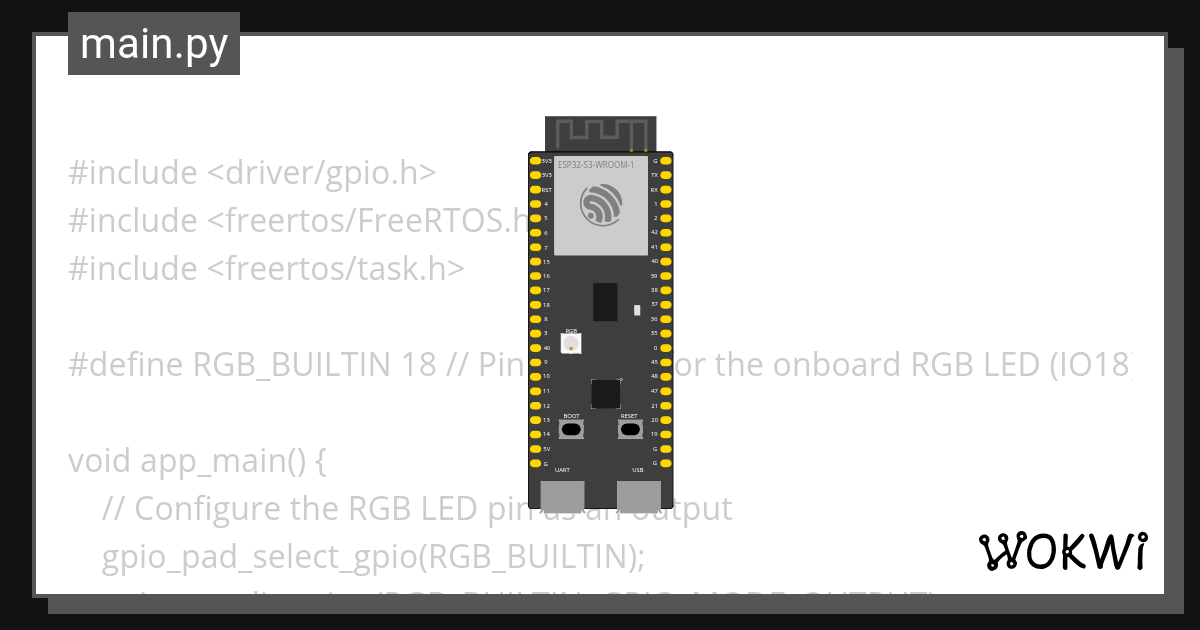 Blink Wokwi Esp32 Stm32 Arduino Simulator 9010