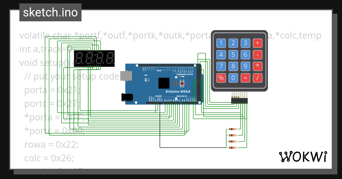 keypad project modifed - Wokwi ESP32, STM32, Arduino Simulator