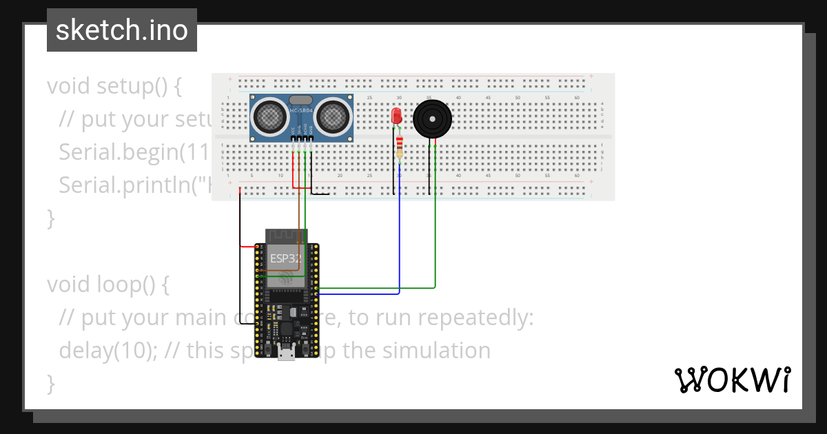 esquema de circuito de ESP32 - Wokwi ESP32, STM32, Arduino Simulator