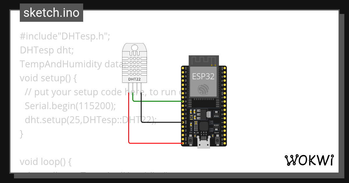 dht - Wokwi ESP32, STM32, Arduino Simulator