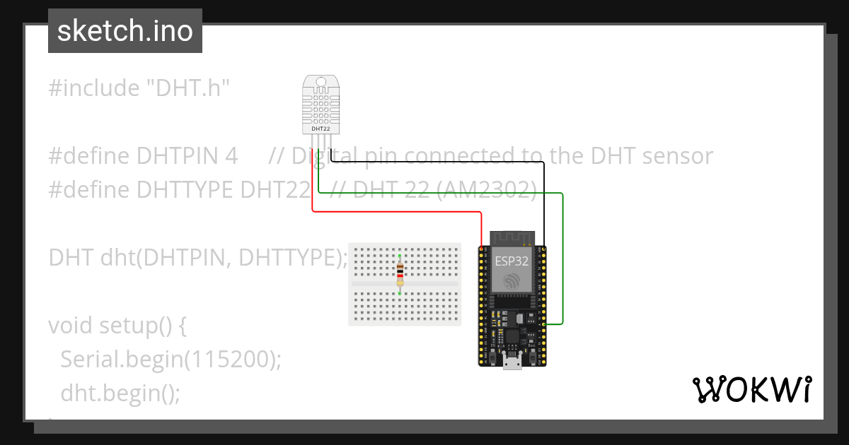 Dht22esp32 Second Project Wokwi Esp32 Stm32 Arduino Simulator 5691