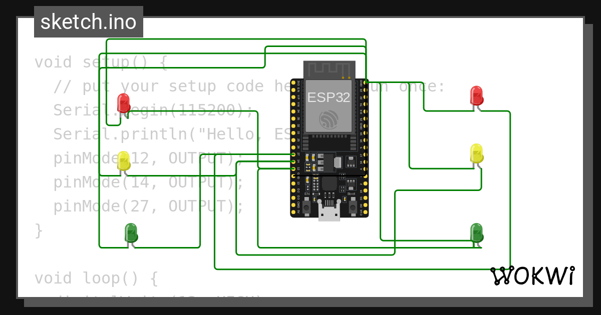 Traficlightuhigh Copy Wokwi Esp32 Stm32 Arduino Simulator 6263