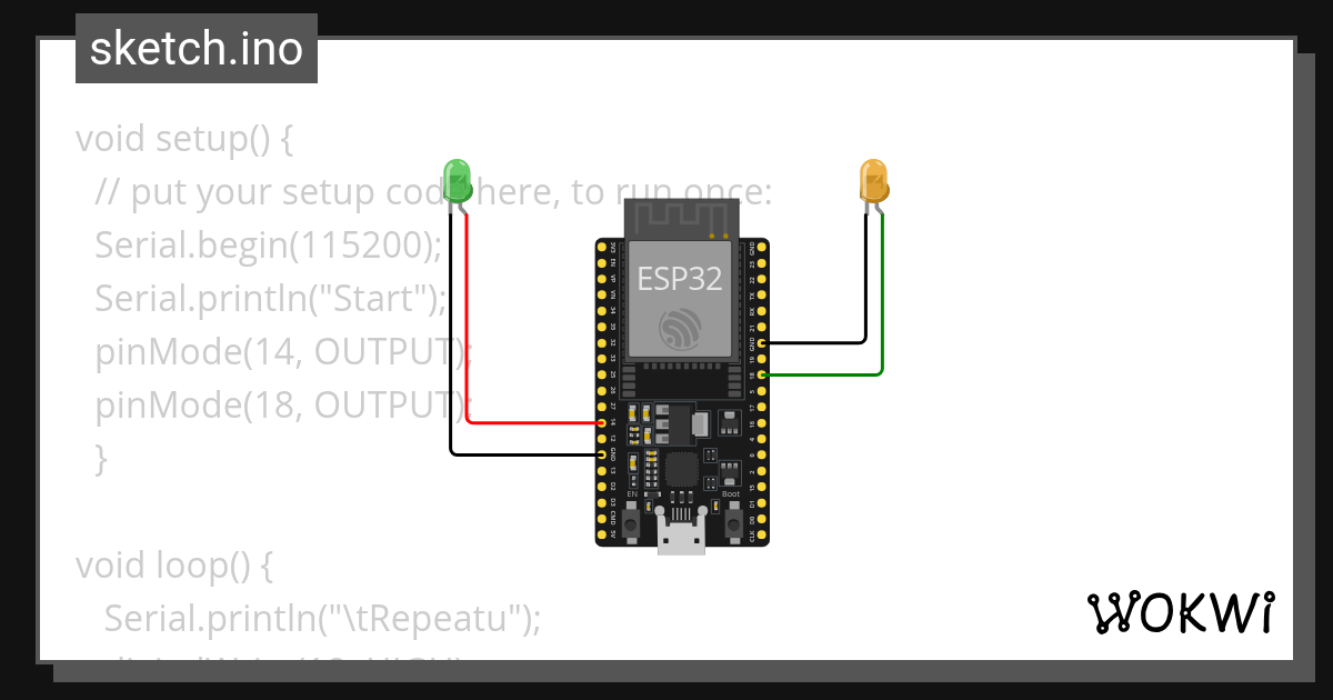 Task 3 - Wokwi ESP32, STM32, Arduino Simulator