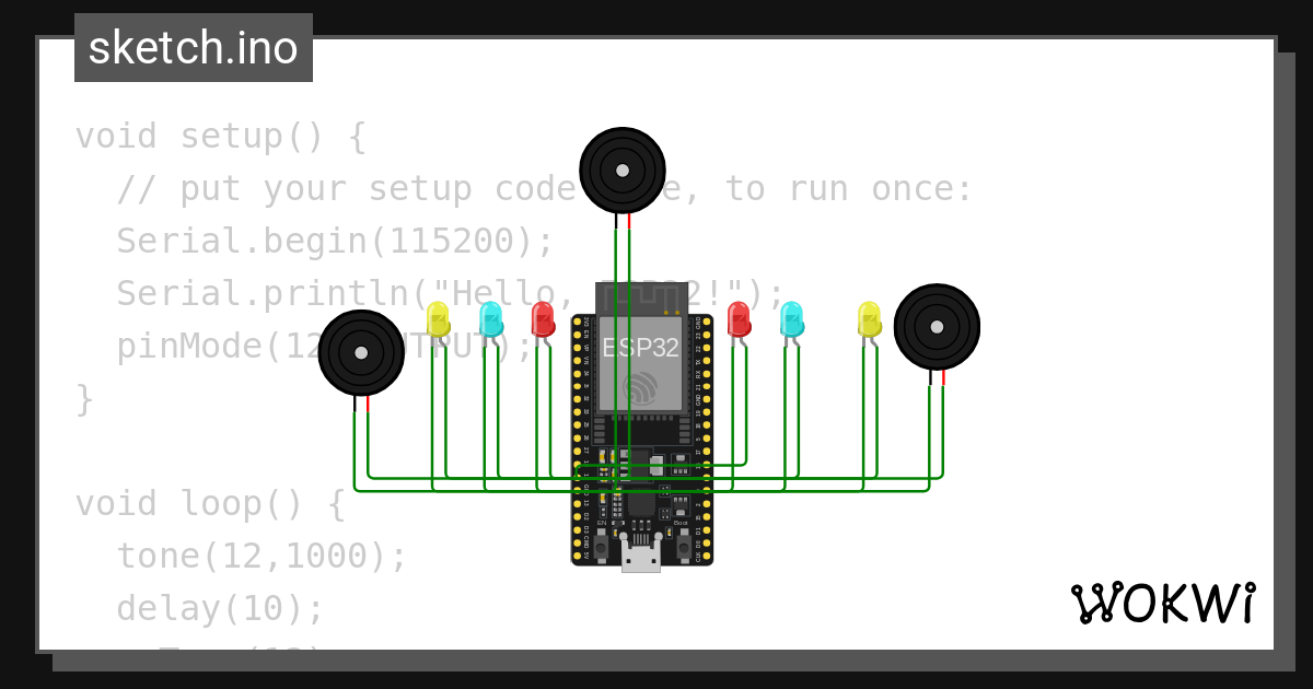 Buzzar 1 Wokwi Esp32 Stm32 Arduino Simulator