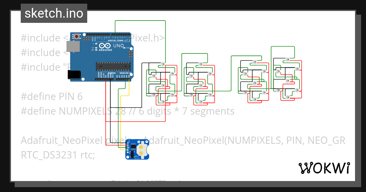 시계 코드 Wokwi Esp32 Stm32 Arduino Simulator 1322