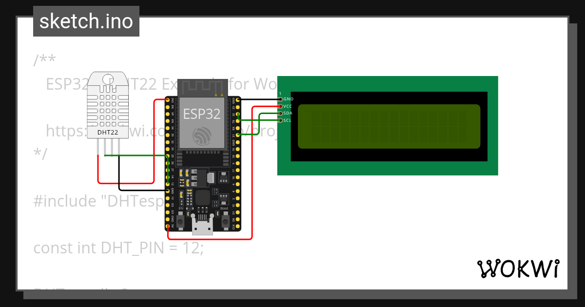 dht22 - Wokwi ESP32, STM32, Arduino Simulator