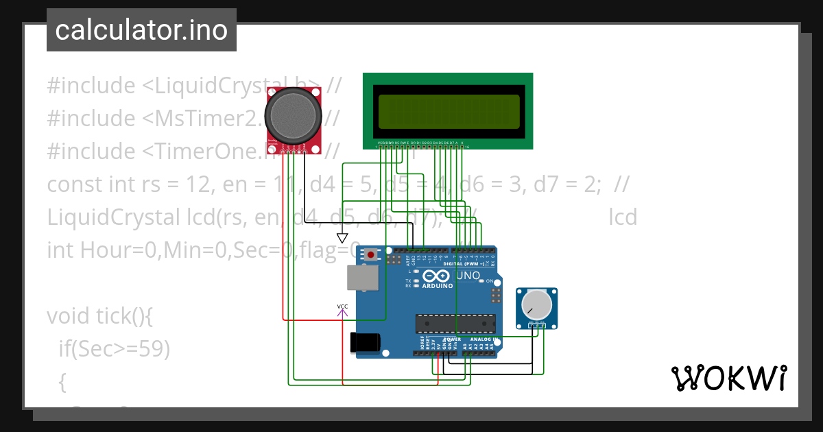 时钟calculator.ino Copy (2) - Wokwi ESP32, STM32, Arduino Simulator