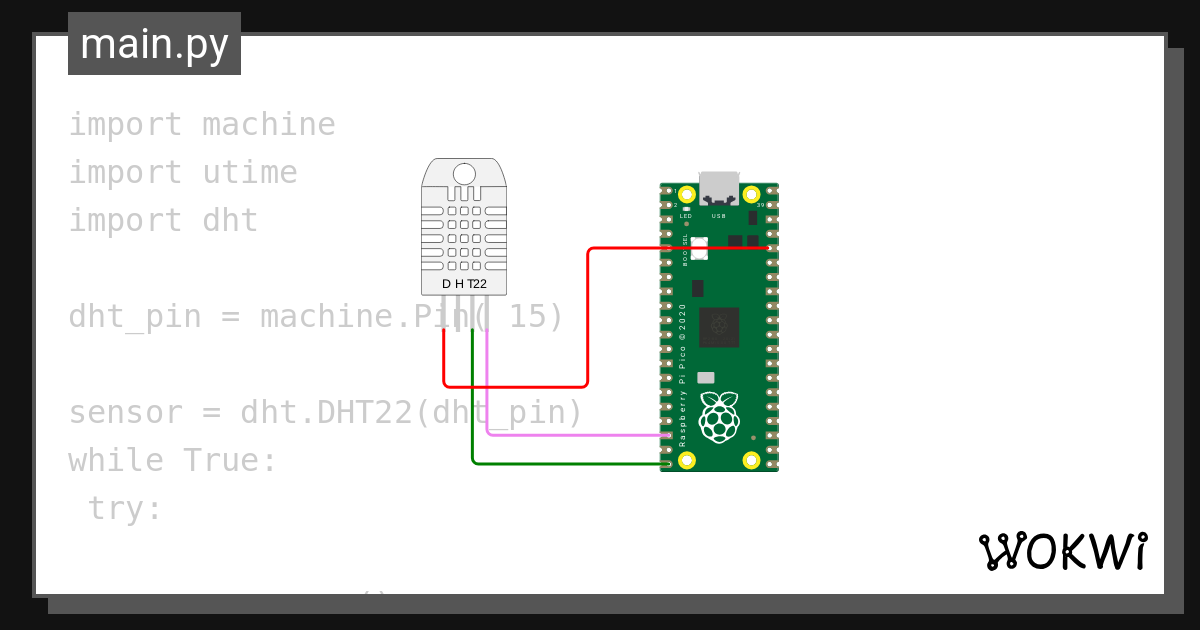 Interfacing Digital Temperature And Humdity Sensor Wokwi Esp32 Stm32 Arduino Simulator