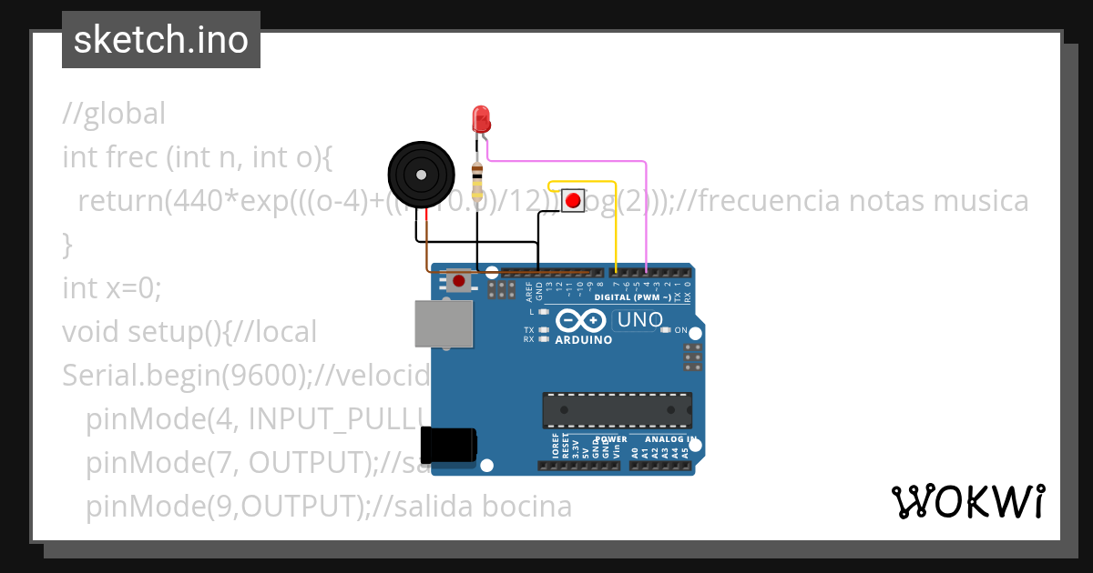 bocina - Wokwi ESP32, STM32, Arduino Simulator