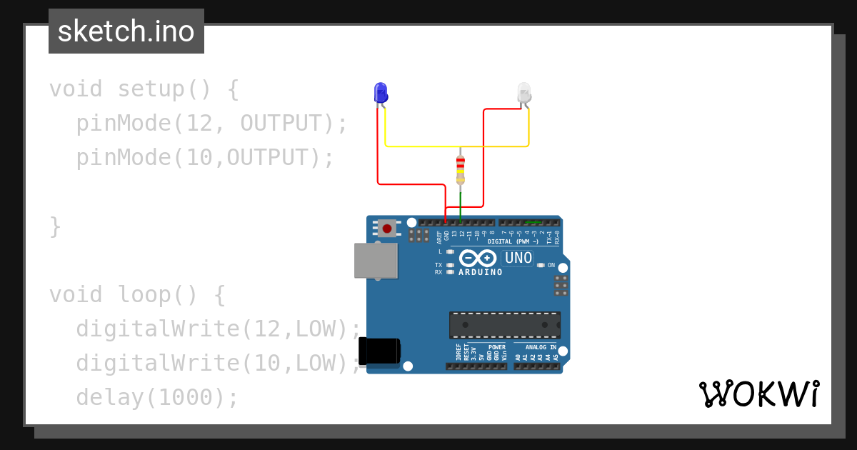 Ejemplo 1 Resistencia Wokwi Esp32 Stm32 Arduino Simulator 8899