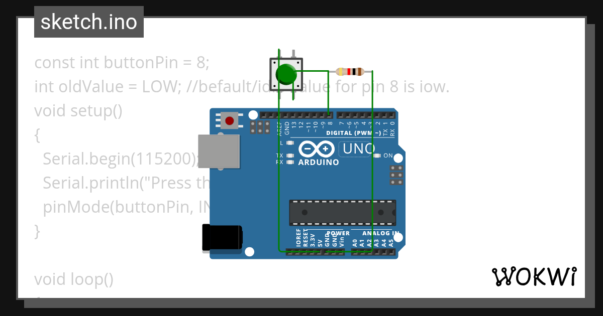 Ep02 การเขียนโปรแกรมควบคุมการเปิดปิดปุ่ม Wokwi Esp32 Stm32 Arduino