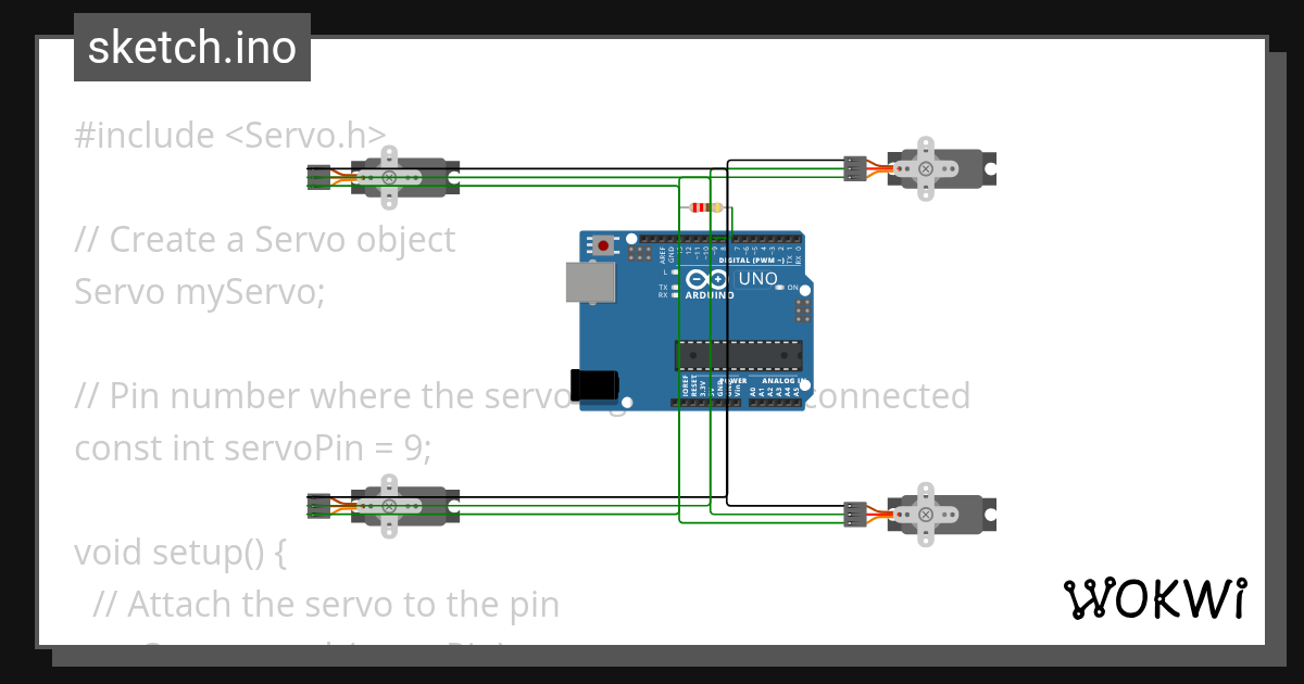 servo - Wokwi ESP32, STM32, Arduino Simulator