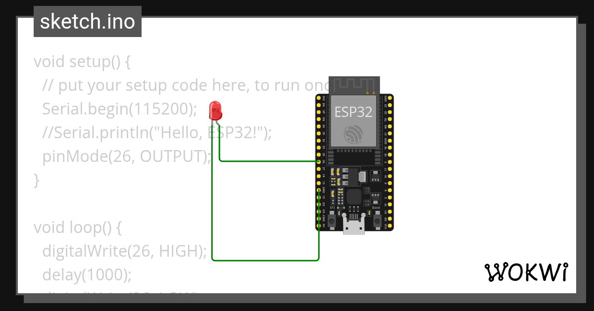 blinking led - Wokwi ESP32, STM32, Arduino Simulator blinking led - Wokwi ESP32, STM32, Arduino Simulator