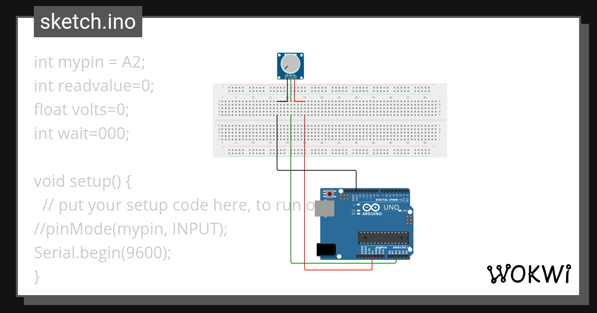 5 Potentiometer Wokwi Esp32 Stm32 Arduino Simulator 3640