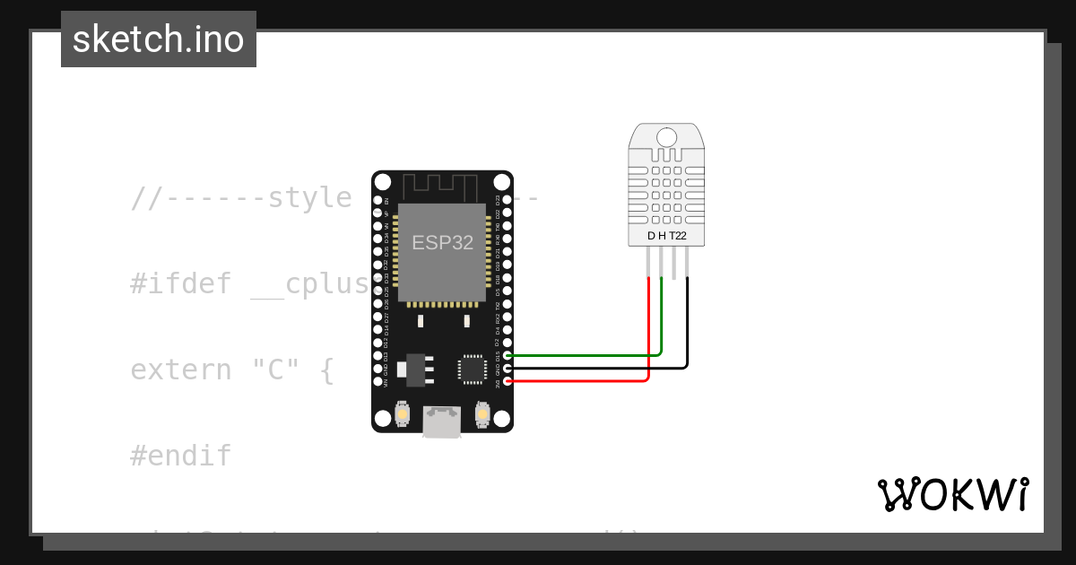 Temprature Sensor Project Wokwi Esp32 Stm32 Arduino Simulator
