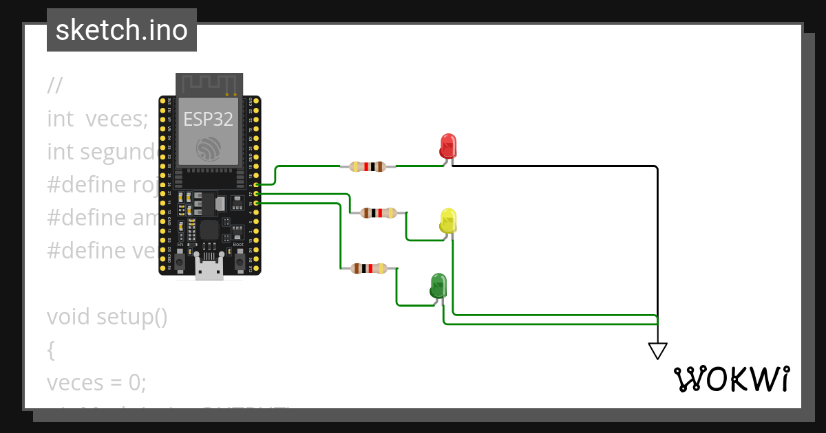 semaforo2 - Wokwi ESP32, STM32, Arduino Simulator
