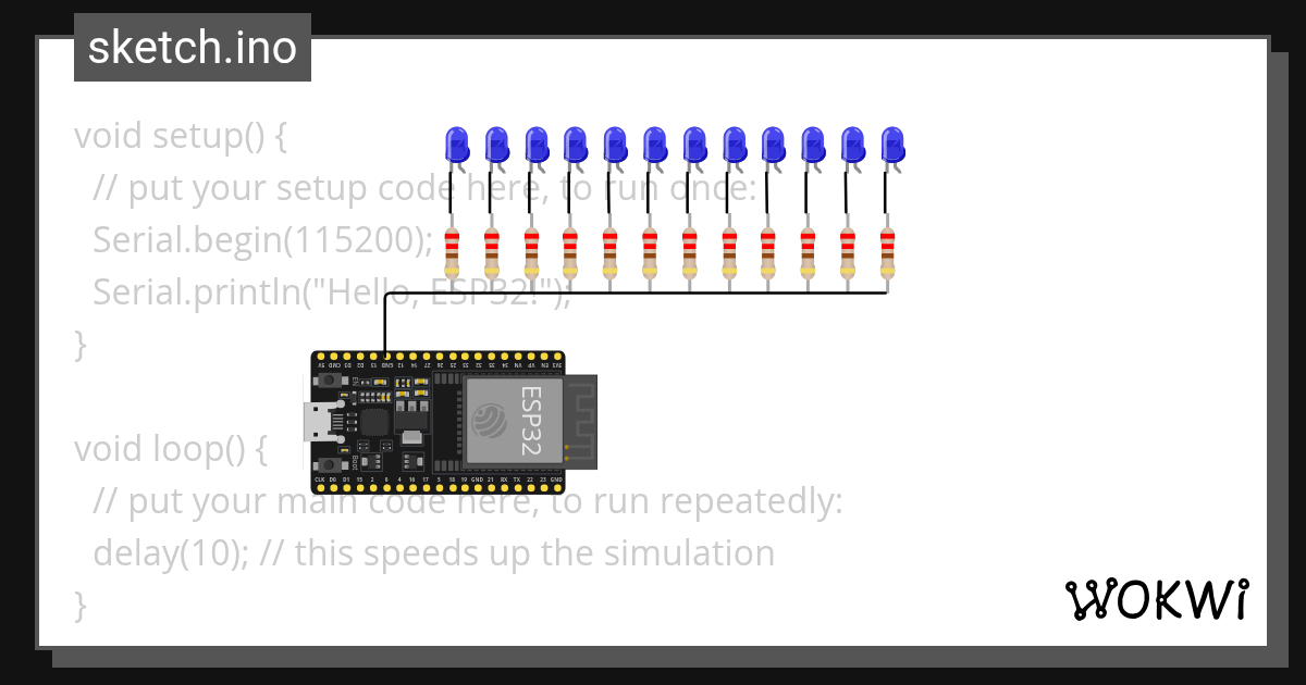 ESP - Wokwi ESP32, STM32, Arduino Simulator