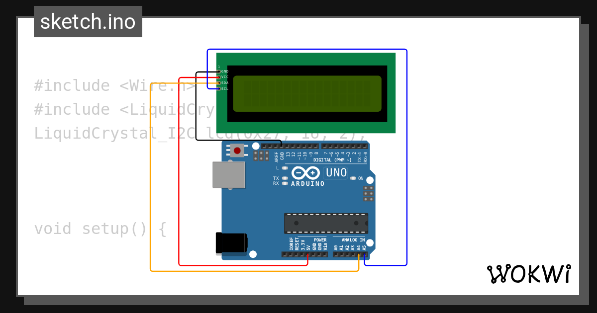 Afficheur Wokwi Esp32 Stm32 Arduino Simulator 6070