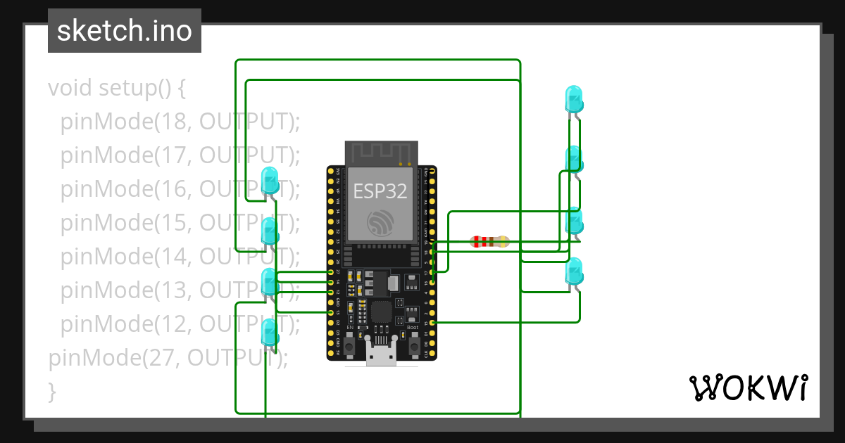 bombillo - Wokwi ESP32, STM32, Arduino Simulator
