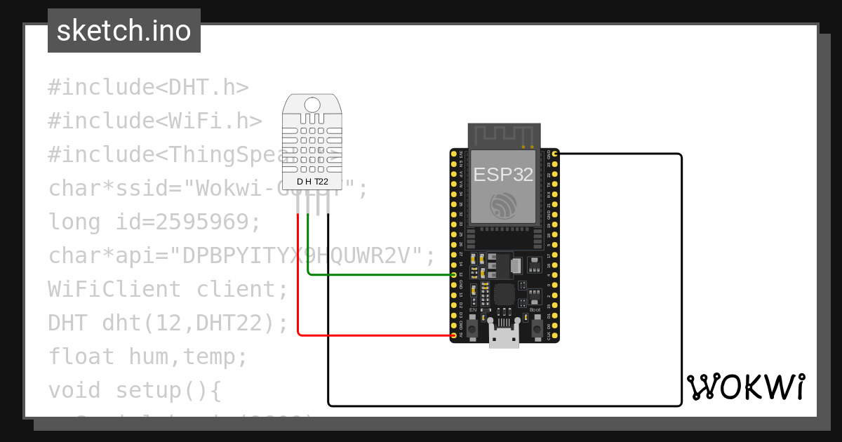 Dhtthingspeak Wokwi Esp32 Stm32 Arduino Simulator