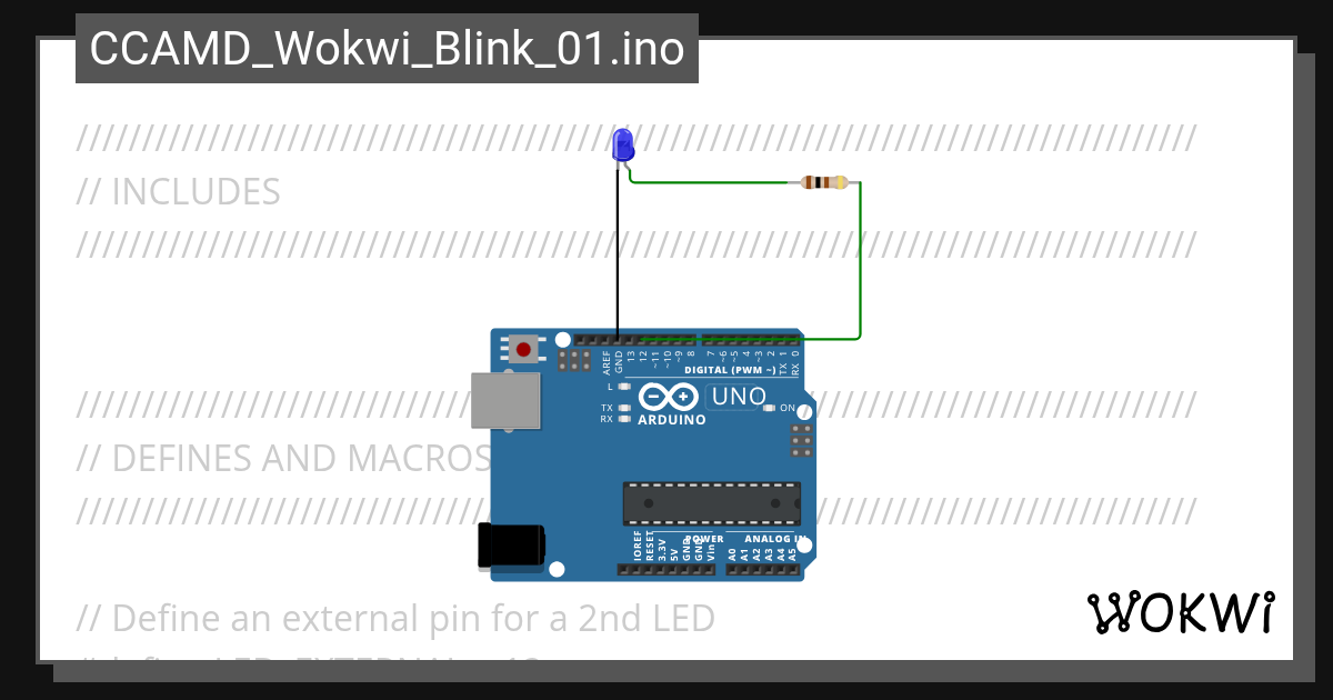 CCAMD_Wokwi_Blink_01.ino - Wokwi ESP32, STM32, Arduino Simulator