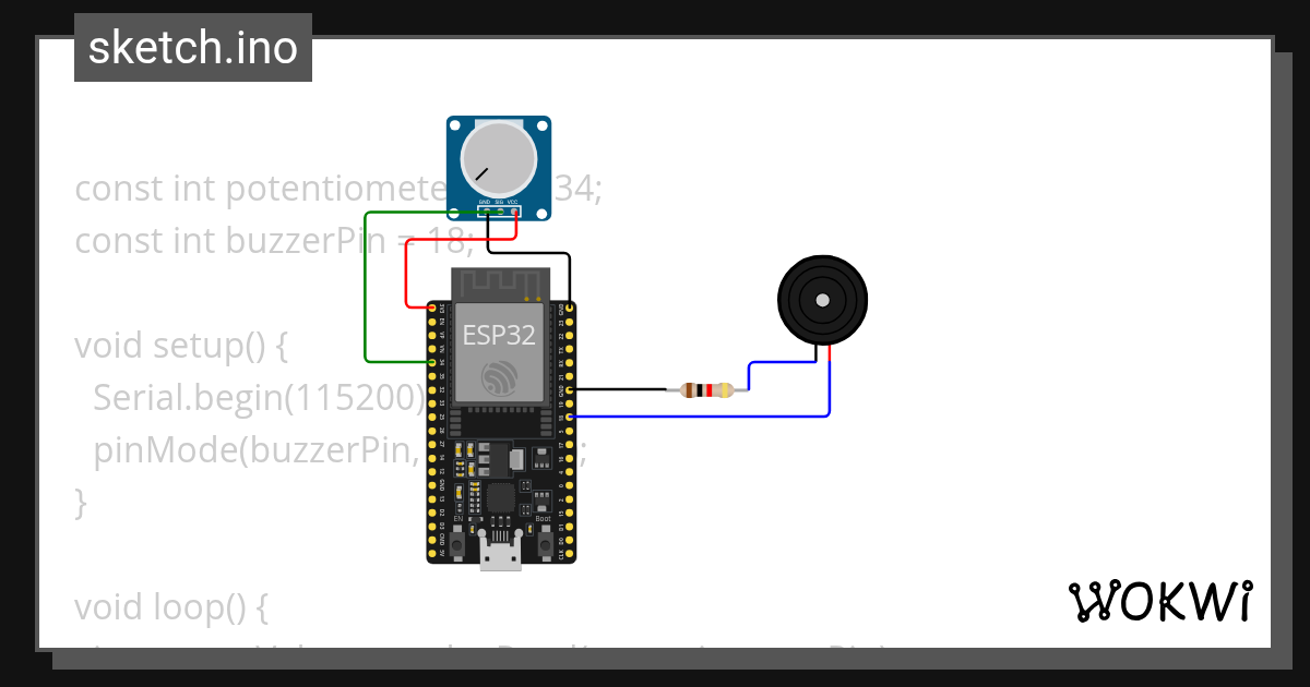 Buzzer - Wokwi ESP32, STM32, Arduino Simulator