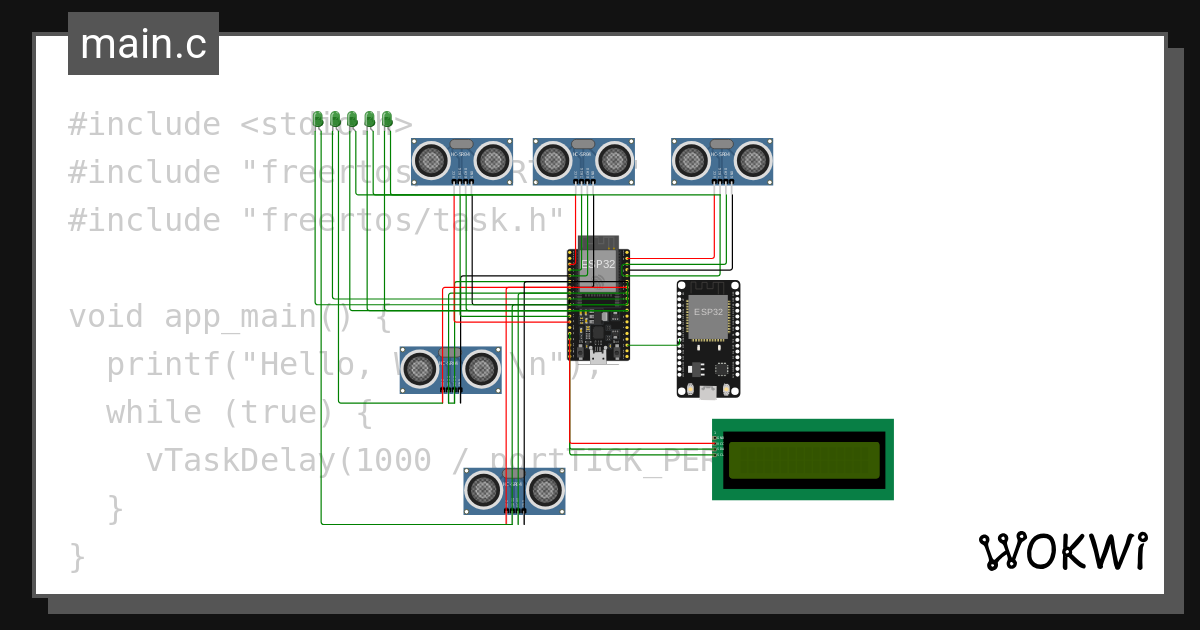 Iot Parking Copy Wokwi Esp32 Stm32 Arduino Simulator 0630