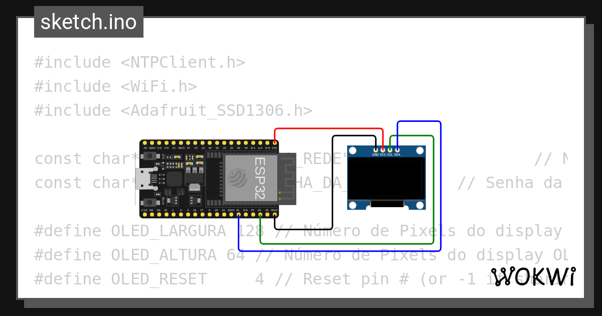 Relógio Wokwi Esp32 Stm32 Arduino Simulator