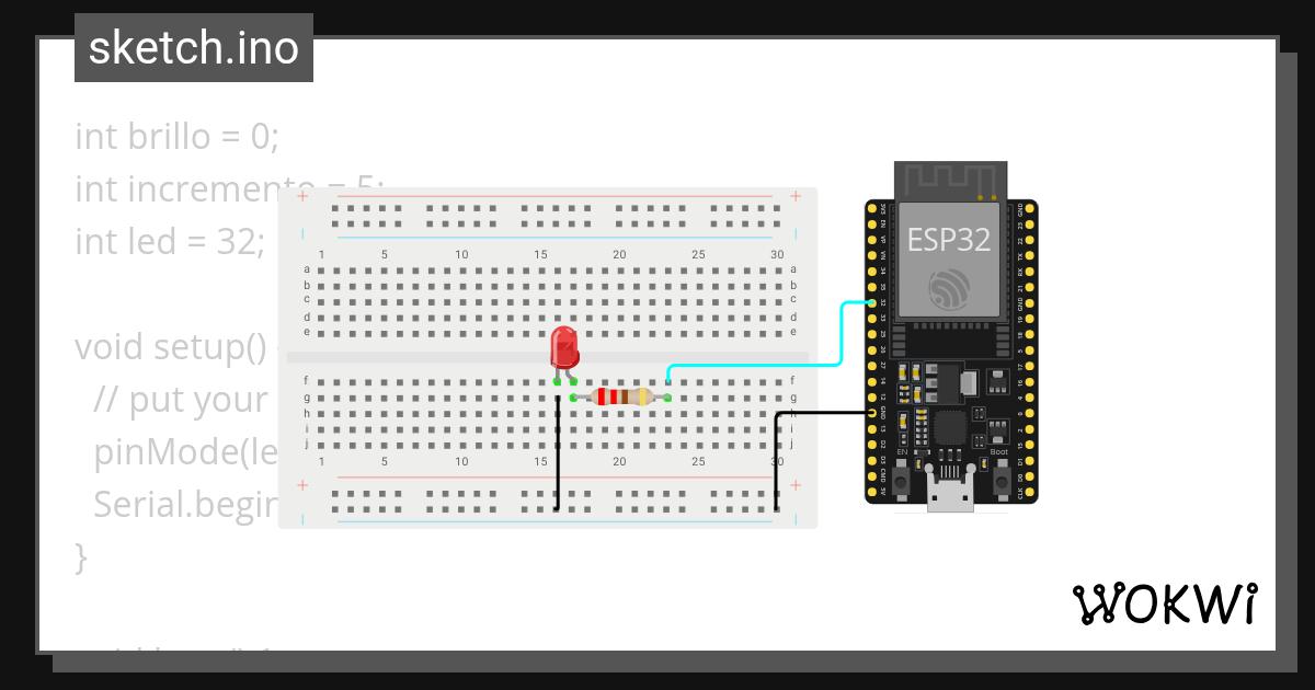 LedEA-Proporcional - Wokwi ESP32, STM32, Arduino Simulator