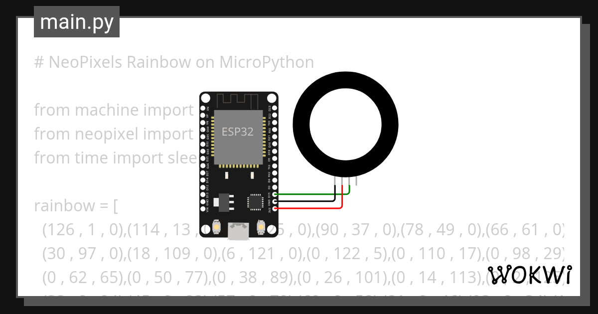 esp32-micropython-neopixels Copy (2) - Wokwi ESP32, STM32, Arduino Simulator