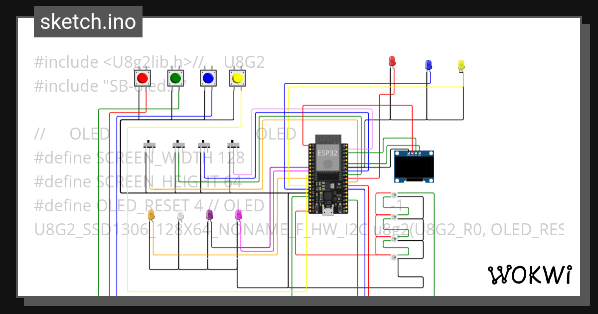 ESP32-oled-test - Wokwi ESP32, STM32, Arduino Simulator
