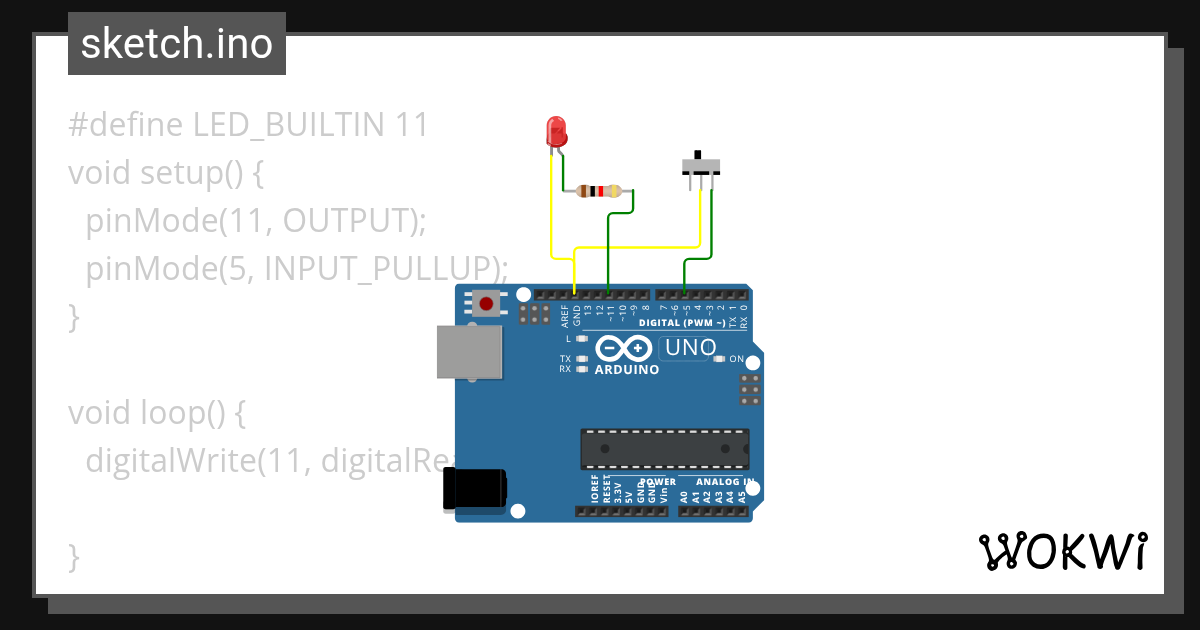Slide Switch - Wokwi ESP32, STM32, Arduino Simulator