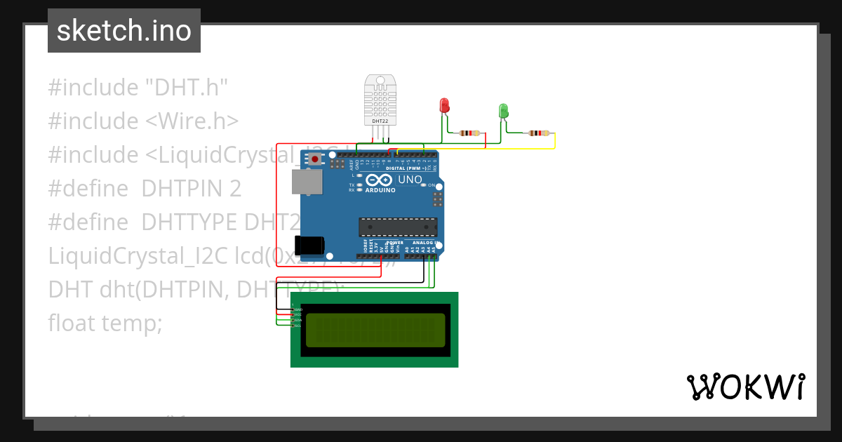 Dhtlcd Wokwi Esp32 Stm32 Arduino Simulator 