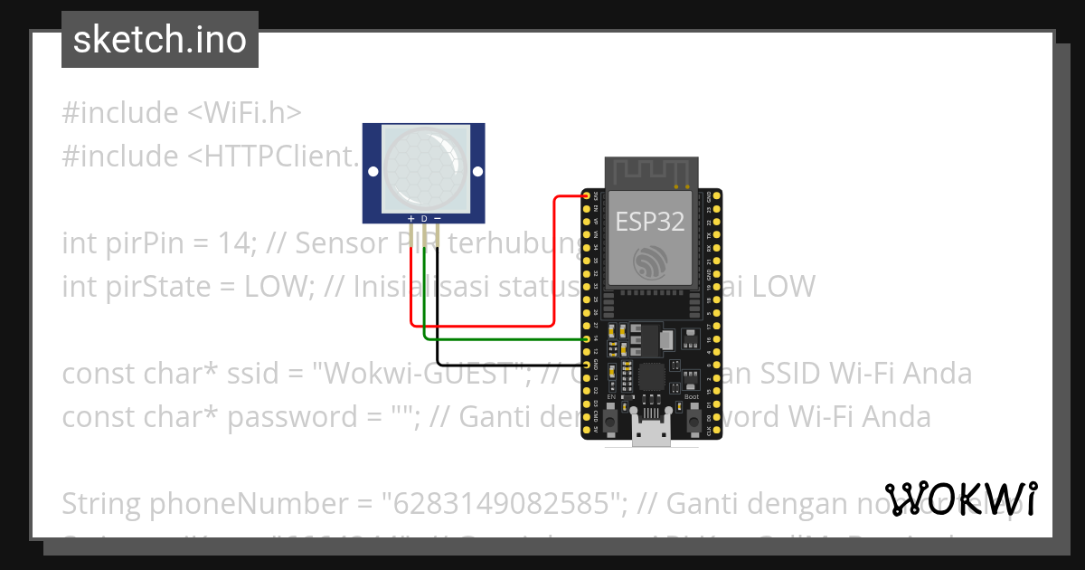 uas calme bot Arrohim (2302010020) Copy - Wokwi ESP32, STM32, Arduino Simulator