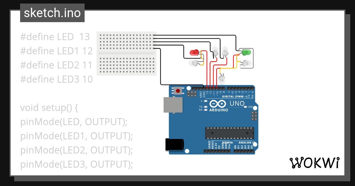 start 1 - Wokwi ESP32, STM32, Arduino Simulator