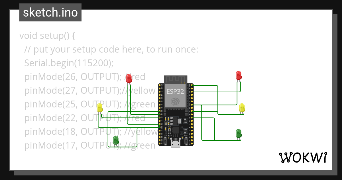 Task 3 - Wokwi ESP32, STM32, Arduino Simulator