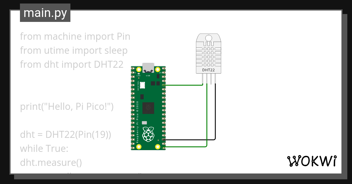 Blink with MicroPython Copy - Wokwi ESP32, STM32, Arduino Simulator