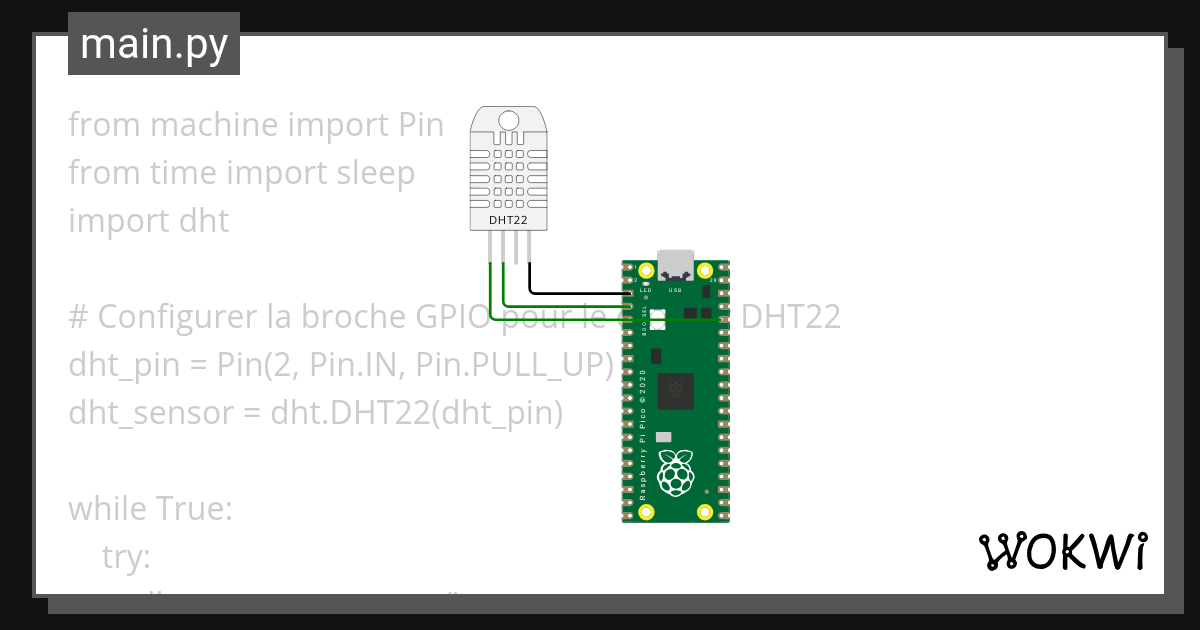 Blink with MicroPython Copy - Wokwi ESP32, STM32, Arduino Simulator