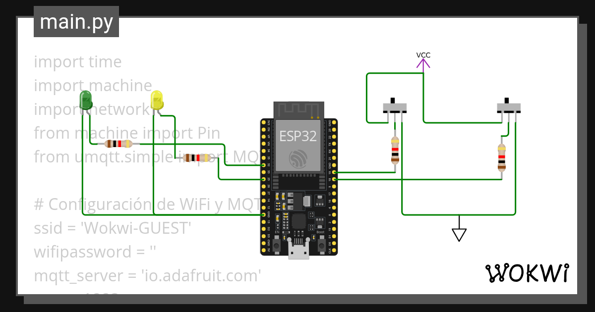 proyecto4 - Wokwi ESP32, STM32, Arduino Simulator