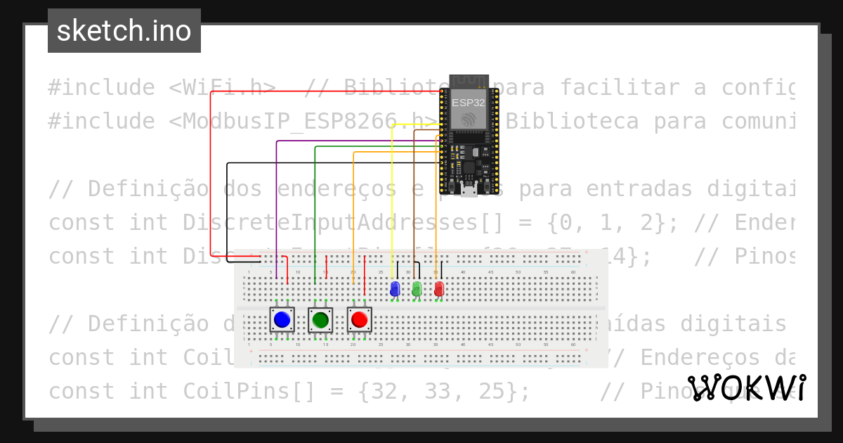 Modbus Tcpip Machine Basic Esp32 Registrador De Leds Wokwi Esp32 Stm32 Arduino Simulator 4597