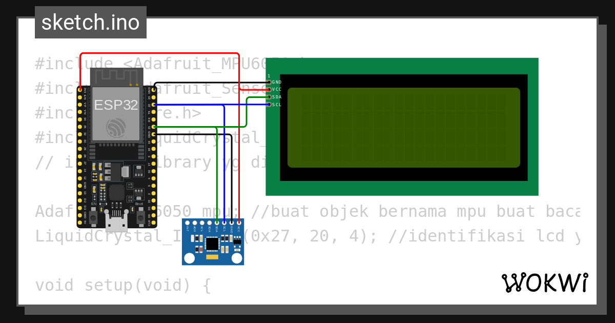 Tugas Maat Mpu6050 Wokwi Esp32 Stm32 Arduino Simulator 7124