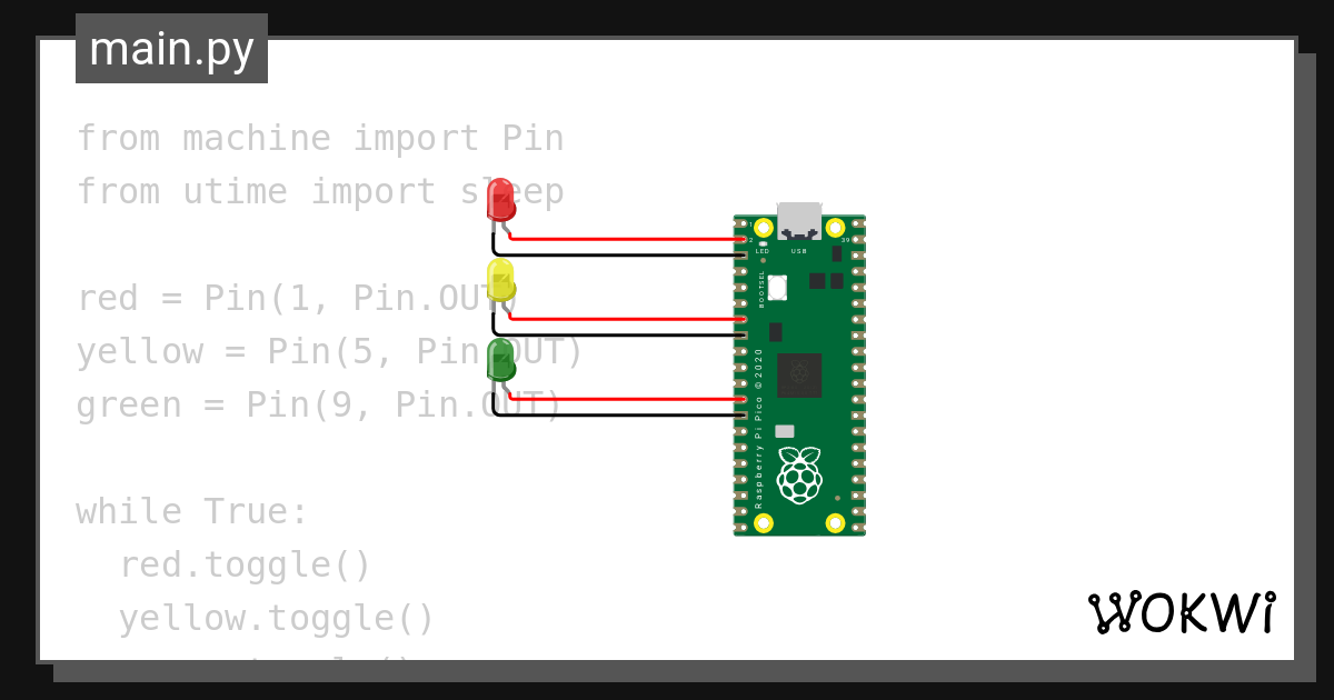 Blink With Micropython Copy Wokwi Esp32 Stm32 Arduino Simulator 7031