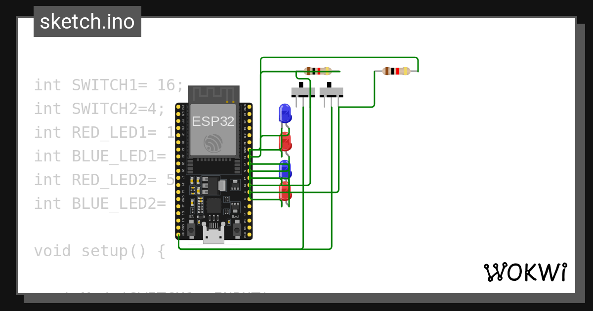 Switch Wokwi Esp32 Stm32 Arduino Simulator 0691