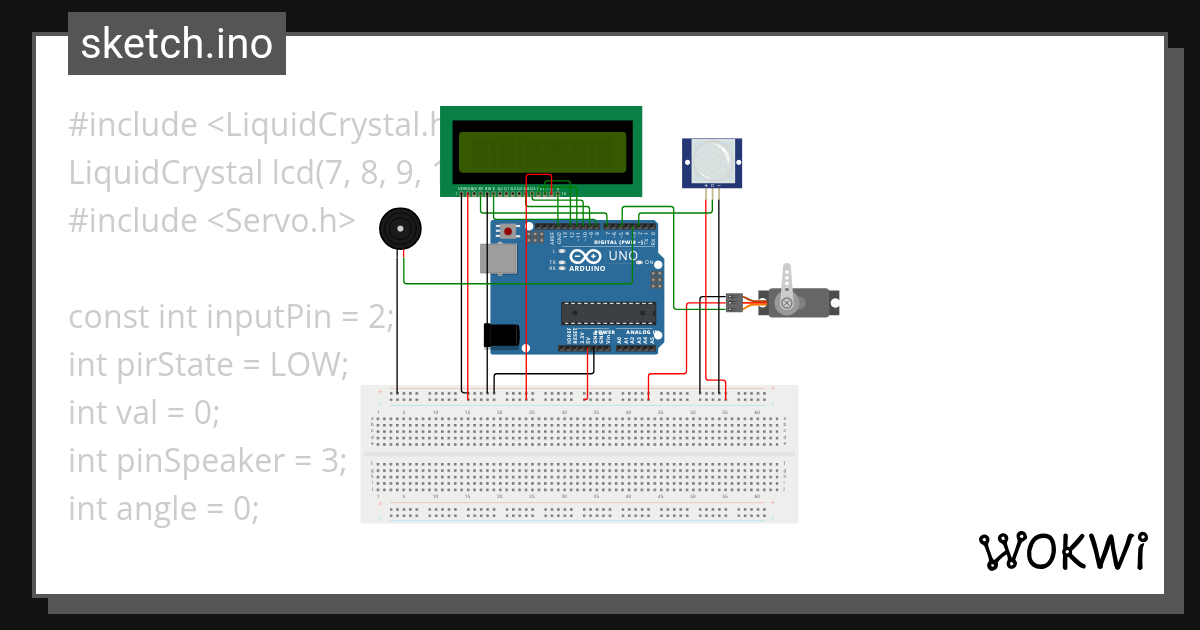 Motion Detector Pt 2 Wokwi Esp32 Stm32 Arduino Simulator