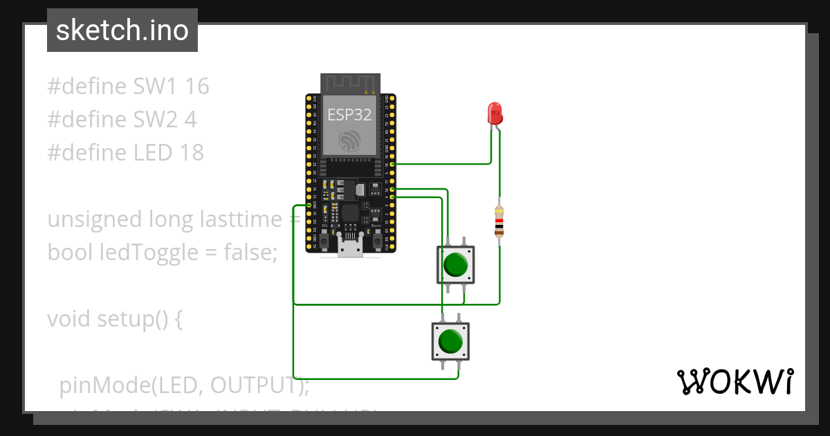 lab2.3 - Wokwi ESP32, STM32, Arduino Simulator