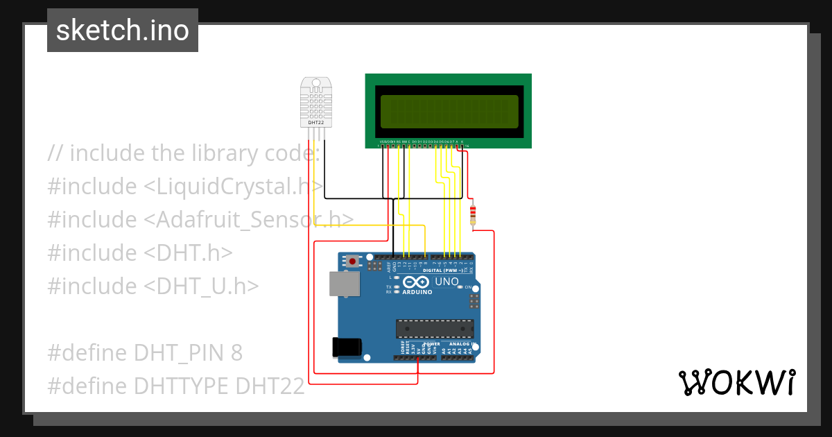 1602 - Wokwi ESP32, STM32, Arduino Simulator