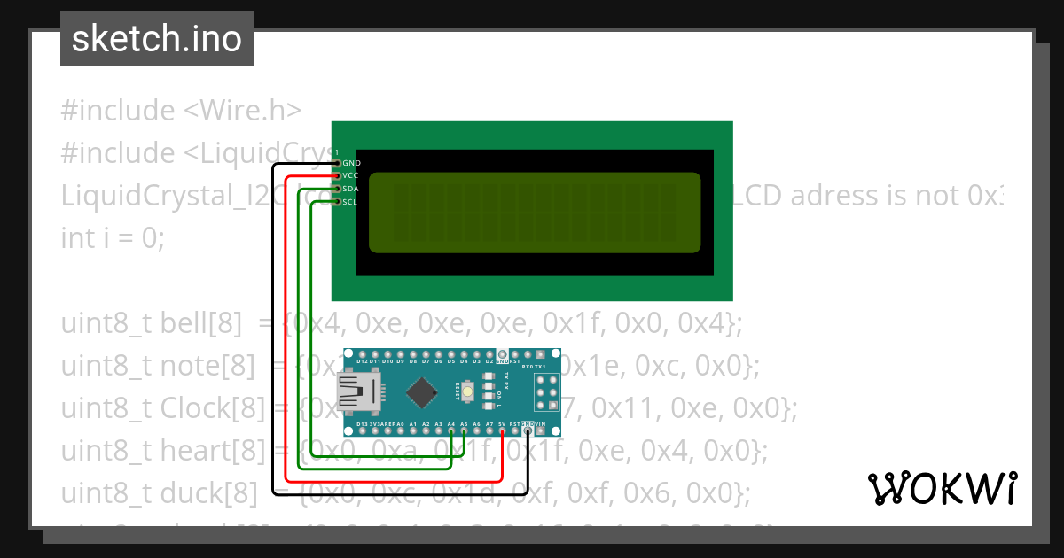 test lcd - Wokwi ESP32, STM32, Arduino Simulator