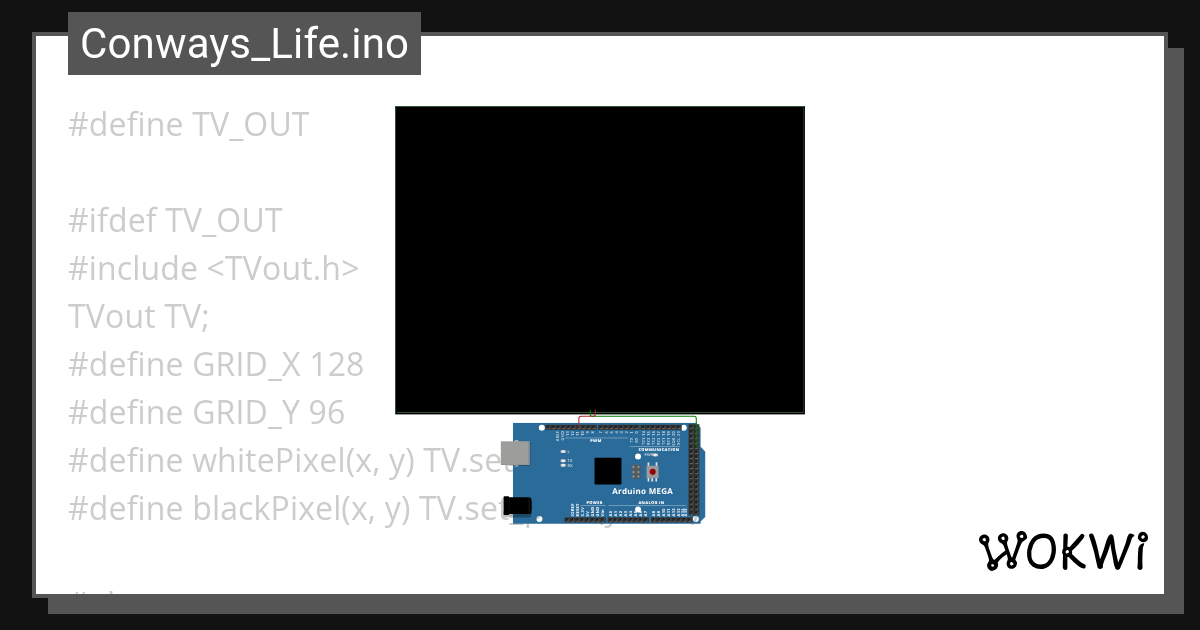 Conways_Life.ino Copy (3) - Wokwi ESP32, STM32, Arduino Simulator