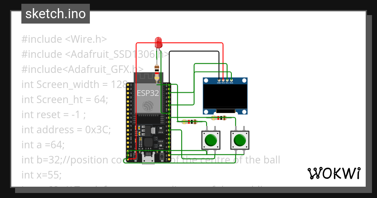 ping pong game Copy - Wokwi ESP32, STM32, Arduino Simulator